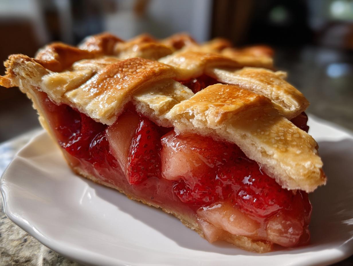 Amazing strawberry rhubarb pie: 1 secret tip