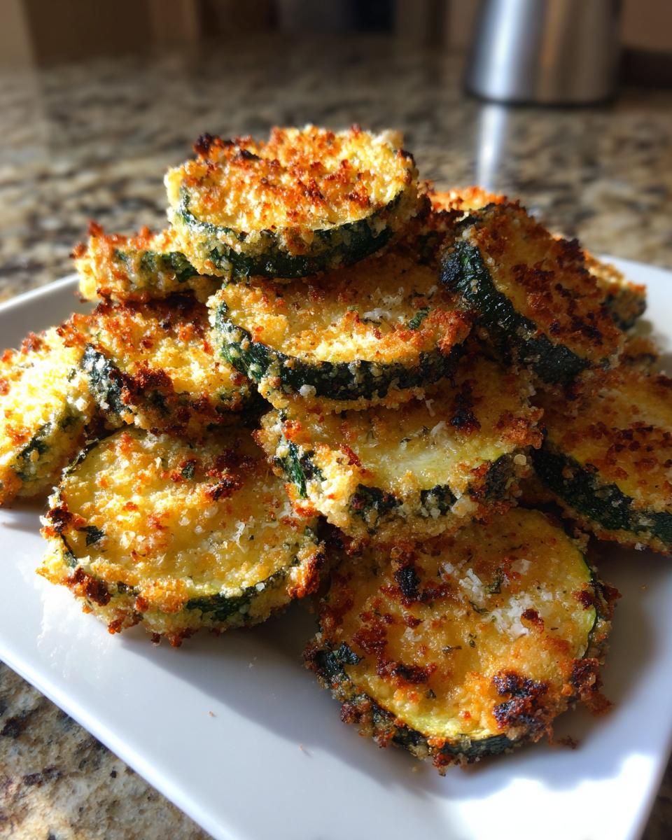 Amazing 25-Min baked parmesan zucchini crunch